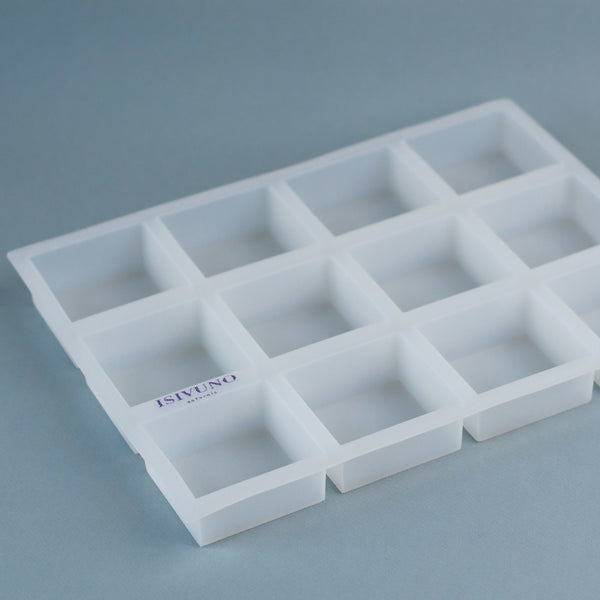 12 Bar Square Silicone Soap Mold - Isivuno Naturals
